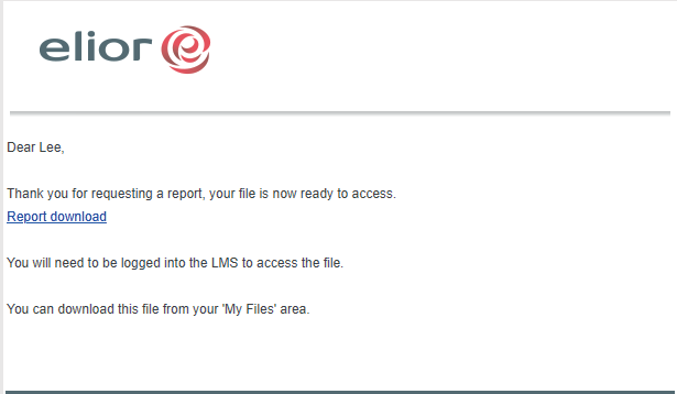 Running Learner Compliance Policy Training Reports – Elior