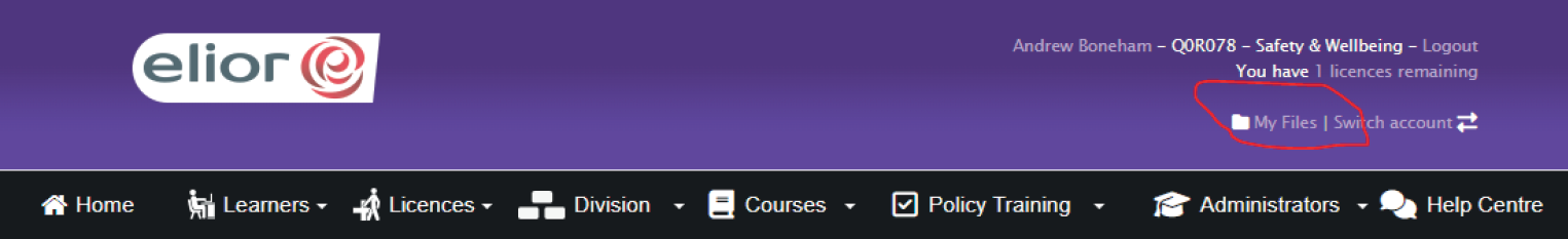 Running Learner Compliance Policy Training Reports – Elior